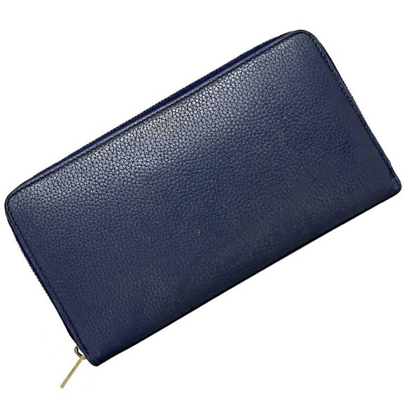 Celine | Accessories | Celine Round Long Wallet Blue 3973xfl07in ...